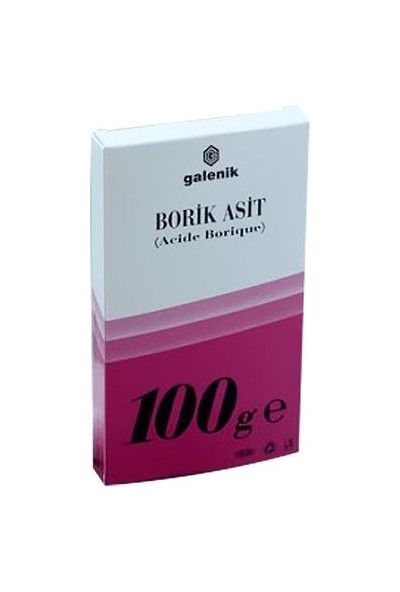 Galenik Saf Borik Asit H3BO3 100GR