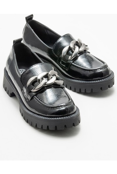 Elle Shoes Siyah Kadın Loafer