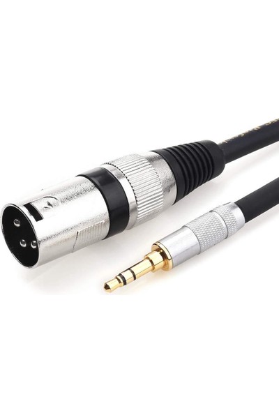 3.5 mm Stereo To Xlr Erkek Kablo 3 Metre 3.5 mm Stereo To Xlr Erkek Kablo 3 Metre