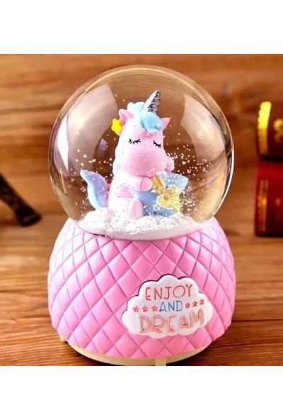 Hediye Deposu Sevimli & Sihirli Unicorn Renk Değiştiren Işıklı Kar Küresi Arkadaşa Hediye Hediye Deposu Sevimli & Sihirli Unicorn Renk Değiştiren Işıklı Kar Küresi Arkadaşa Hediye