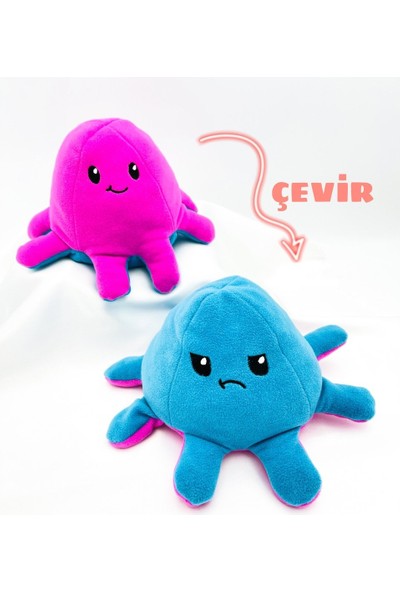 Hediye Deposu Ahtapot Mod Değiştiren Yastık Mavi - Pembe Hediye Deposu Ahtapot Mod Değiştiren Yastık Mavi - Pembe