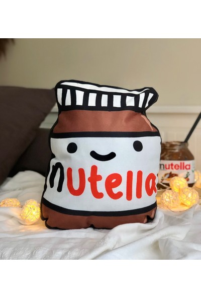 Hediye Deposu Nutella Tasarımlı Yastık Hediye Deposu Nutella Tasarımlı Yastık