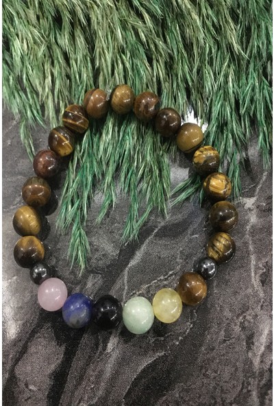 Atlantis Kaplangözü Sitrin Ametist Pembe Kuvars Sodalit Hematit Doğaltaş Bileklik Atlantis Kaplangözü Sitrin Ametist Pembe Kuvars Sodalit Hematit Doğaltaş Bileklik