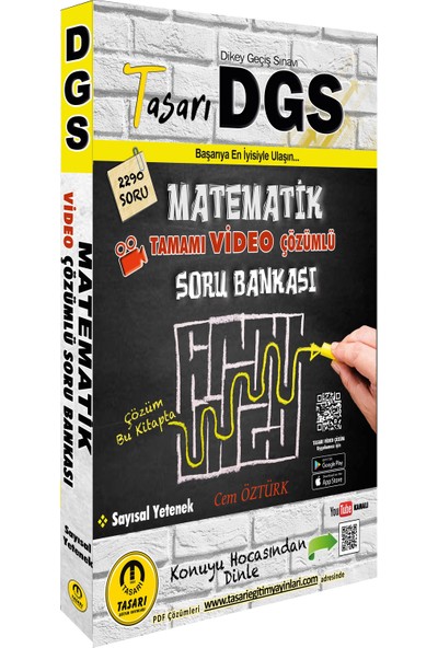 Tasarı Yayınları DGS 2022 Matematik Video Çözümlü Soru Bankası Tasarı Yayınları DGS 2022 Matematik Video Çözümlü Soru Bankası