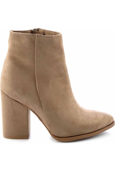 Bambi Vizon Süet Kadın Bot & Bootie K025272005