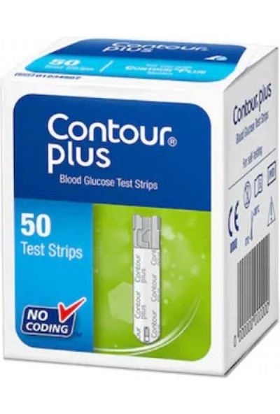 Contour Plus Strip Ölçüm Çubuğu 50 Adet Contour Plus Strip Ölçüm Çubuğu 50 Adet