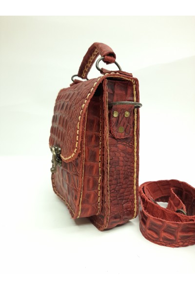 Gülhane Deri El Yapımı Erkek El Çantası