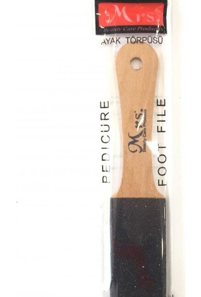 Mrs. Manikür Pedikür Ayak Bakım Ahşap Topuk Törpüsü Mrs. Manikür Pedikür Ayak Bakım Ahşap Topuk Törpüsü