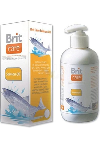 Brit Care Salmon Oil Deri Tüy ve Sindirim Destekleyici Somon Balık Yağı 250 ml Brit Care Salmon Oil Deri Tüy ve Sindirim Destekleyici Somon Balık Yağı 250 ml