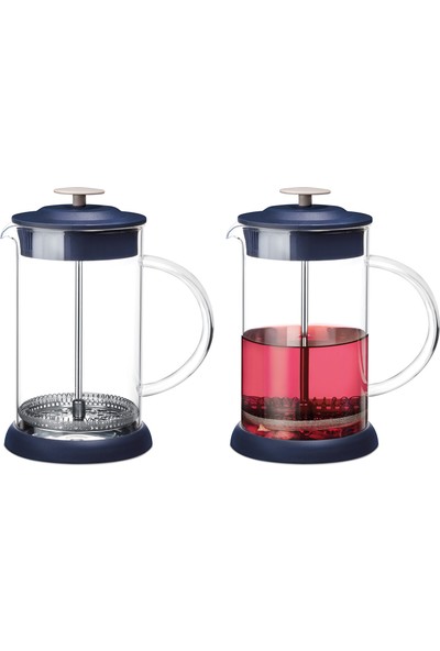 Madame Coco Paule French Press - Lacivert - 600 ml Madame Coco Paule French Press - Lacivert - 600 ml