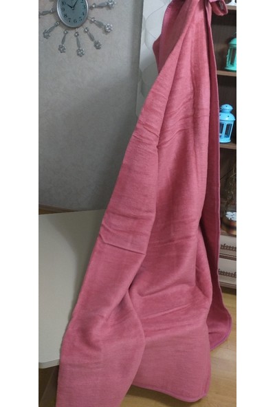 Sesli Home Düz Gül Lüks Peluş Battaniye Tek Kişilik 155X220 Sesli Home Düz Gül Lüks Peluş Battaniye Tek Kişilik 155X220