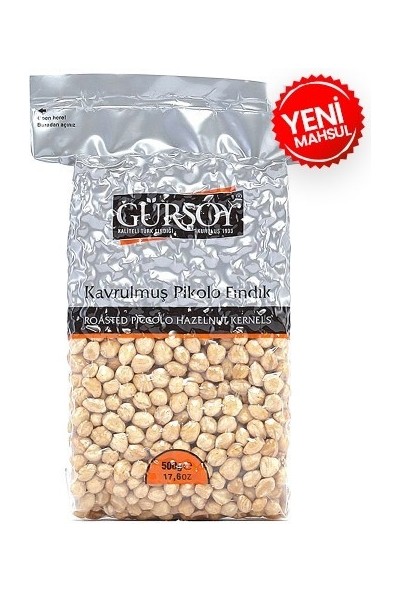 Gürsoy Kavrulmuş Pikola Fındık 250 Gr Vakum Paket Gürsoy Kavrulmuş Pikola Fındık 250 Gr Vakum Paket