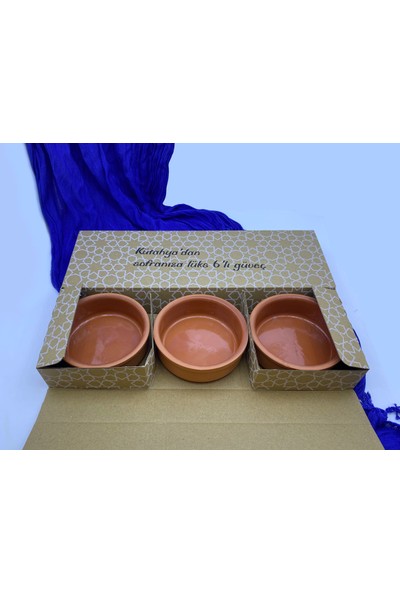 Kütahya Çini Yapı Tasarım Doğal Toprak Güveç Seti 6'lı Paket Kütahya Çini Yapı Tasarım Doğal Toprak Güveç Seti 6'lı Paket