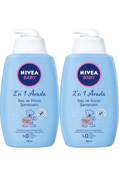Nivea Bebek Şampuanı 750 ml X2