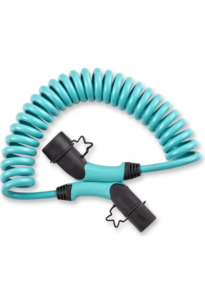 Evoc Elektrikli Araç Şarj Ara Kablosu Tip 2 Spiral 32A - 22KW