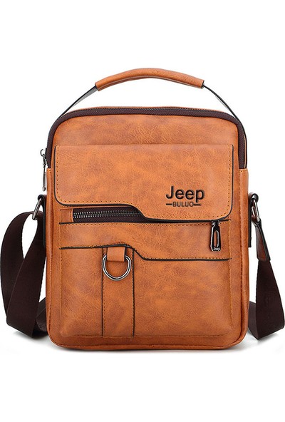 Jeep Buluo Erkek Omuz Çantaları Crossbody Iş Deri Çanta Marka (Yurt Dışından)