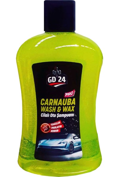 GD24 Carnauba Cilalı Oto Şampuanı (1 Lt) / Sünger Hediyeli