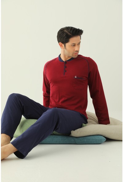 Birşen Tekstil Erkek Penye Uzun Kollu Pijama Takımı
