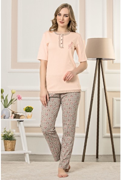 Birşen Tekstil Birşen Bayan Kısa Kollu Pijama Takımı