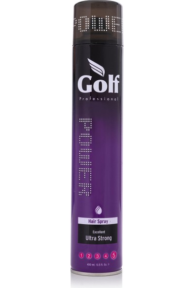 Golf Cosmetics Power Saç Spreyi 400 ml Golf Cosmetics Power Saç Spreyi 400 ml