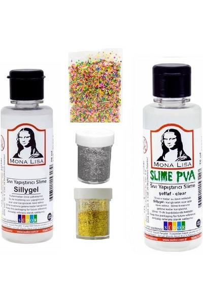Südor Slime Seti Şeffaf Renk 70 ml Renkli Slaym Südor Sılaym Seti 70 ml Slime Borax Südor Slime Seti Şeffaf Renk 70 ml Renkli Slaym Südor Sılaym Seti 70 ml Slime Borax