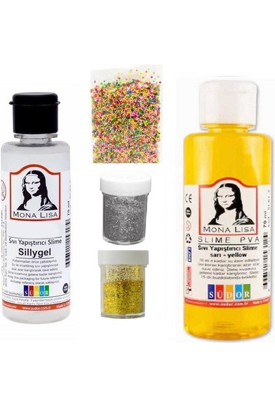 Südor Slime Seti Sarı Renk 70 ml Renkli Slaym Südor Sılaym Seti 70 ml Slime Borax Südor Slime Seti Sarı Renk 70 ml Renkli Slaym Südor Sılaym Seti 70 ml Slime Borax