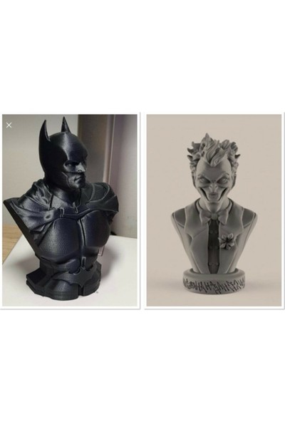 3D Ekspres Batman & Joker Büst Figür