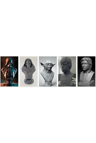 3D Ekspres Star Wars Set Büst Figür