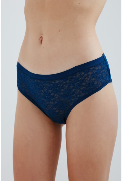 Penti Petrol Mavi Lacy Dream Slip Külot Penti Petrol Mavi Lacy Dream Slip Külot