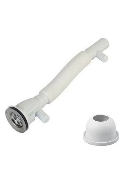 Pars Çamaşır-Bulaşık Çift Çatallı Körüklü Sifon 65 cm + Adaptör Takoz Conta Pars Çamaşır-Bulaşık Çift Çatallı Körüklü Sifon 65 cm + Adaptör Takoz Conta