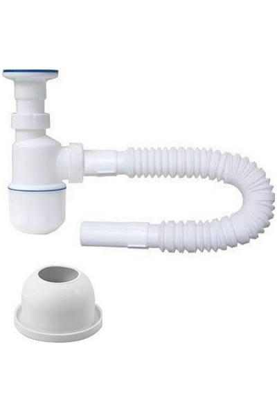 Pars Taslı Lavabo-Evye Körüklü Sifon 70 cm + Adaptör Takoz Conta Pars Taslı Lavabo-Evye Körüklü Sifon 70 cm + Adaptör Takoz Conta