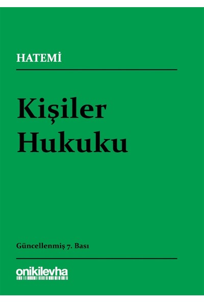 Kişiler Hukuku - Hüseyin Hatemi