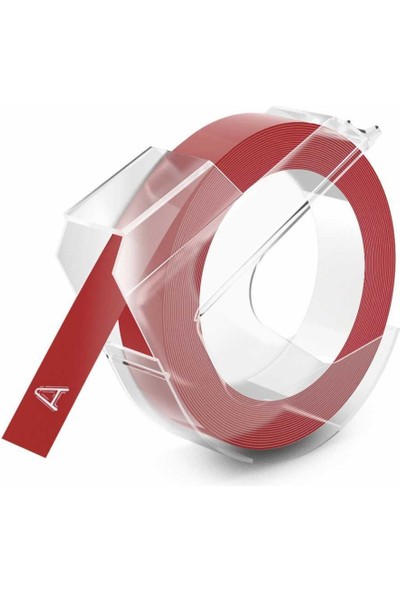 Dymo Junior Omega 3D Yedek Şeridi Kırmızı 9 mm x 3 mt