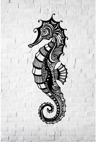 Payidarts Deniz Atı Lazer Kesim Metal Duvar Tablo 30X81CM Payidarts Deniz Atı Lazer Kesim Metal Duvar Tablo 30X81CM