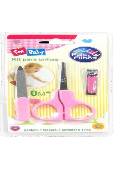 Züka Çocuk Bebek Manikür Seti Pembe ( Tırnak Makası, Makas, Törpü )