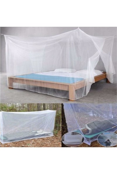 Züka Kamp - Balkon- Bebek- Yatak Cibinlik Tül Çift Kişilik 200 x 150 cm