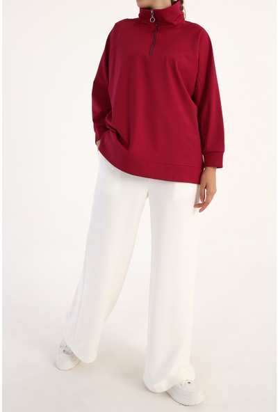 ALLDAY Reglan Kol Içi Şardonlu Sweatshirt