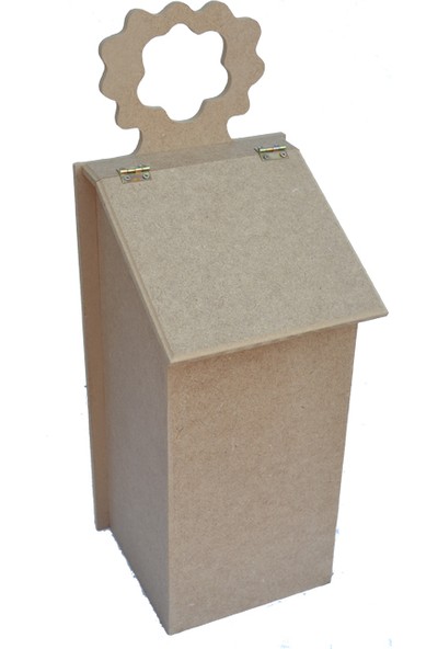 Ahşap Hobi Evi Boyanabilir Büyük Papatya Kulplu Poşetlik 17 x 18 x 53 cm Ahşap Hobi Evi Boyanabilir Büyük Papatya Kulplu Poşetlik 17 x 18 x 53 cm