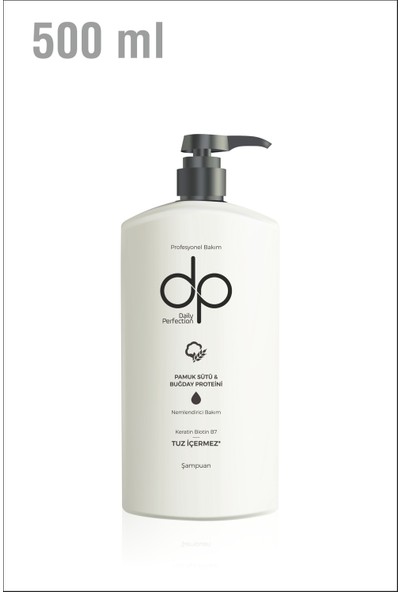 Dp Daily Perfection Pamuk Sütü Buğday Proteini Tuzsuz Şampuan 500 ml