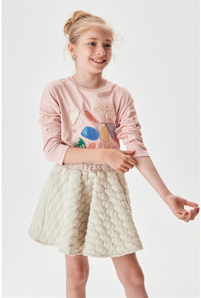 B&G Store Kız Çocuk Bej Etek 21FW0TJ4304