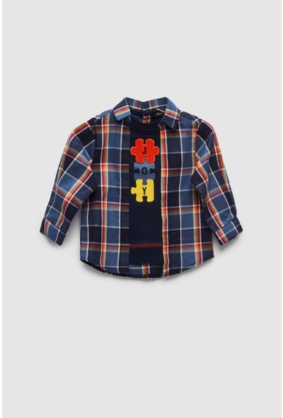 B&G Store Erkek Bebek Ekose Gömlek 21PFWBG1615