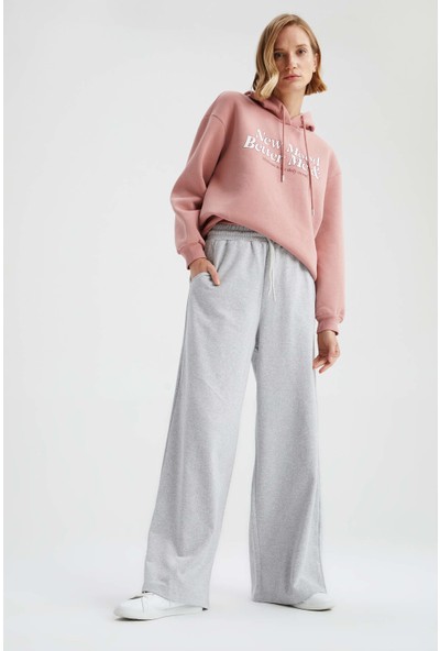 DeFacto Relax Fit Geniş Paça Eşofman Altı V9081AZ21AU