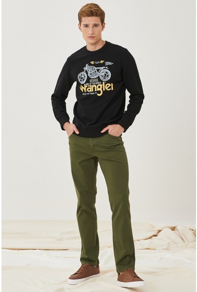 Wrangler Slim Fit Dar Kesim Denim Esnek Jean Kot Pantolon Wrangler Slim Fit Dar Kesim Denim Esnek Jean Kot Pantolon