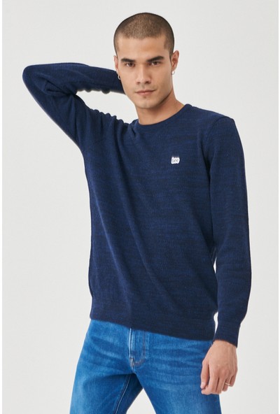 Lee Regular Fit Bol Kesim Balıkçı Yaka Triko