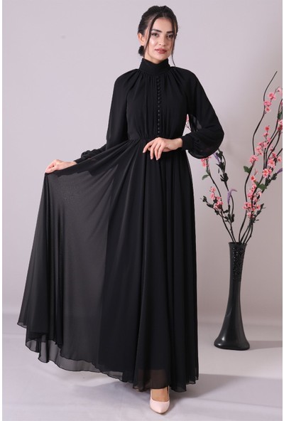Puane 12205 Elbise Siyah