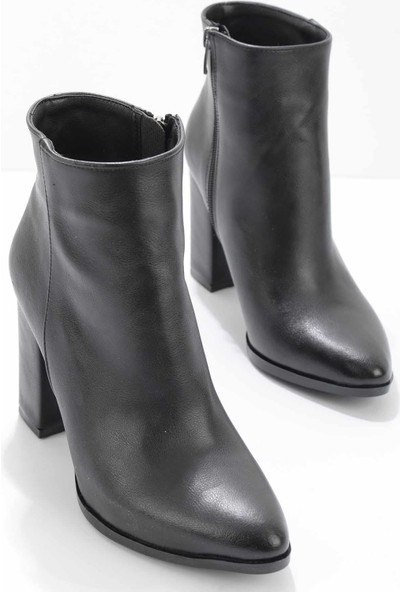 Bambi Siyah Kadın Bot & Bootie K02883030309