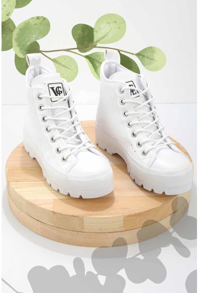Bambi Beyaz Kadın Bot & Bootie K02989000109