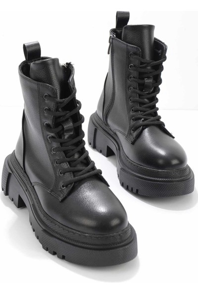 Bambi Siyah Kadın Bot & Bootie K02678020109