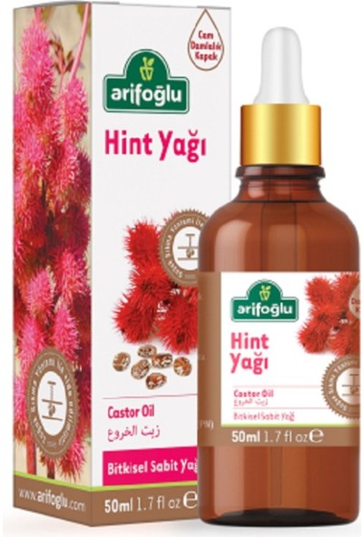 Arifoğlu Hint Yağı Soğuk Sıkım 50 ml Arifoğlu Hint Yağı Soğuk Sıkım 50 ml