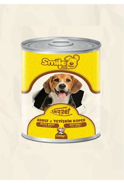 Smile Sığır Etli Smile Dog Konserve 400 Gram Smile Sığır Etli Smile Dog Konserve 400 Gram